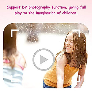 KOSDFOGE A100 12MP Mini Cute Digital Video Camera DV Toy with 2.0in Screen for Children Kids(Yellow)