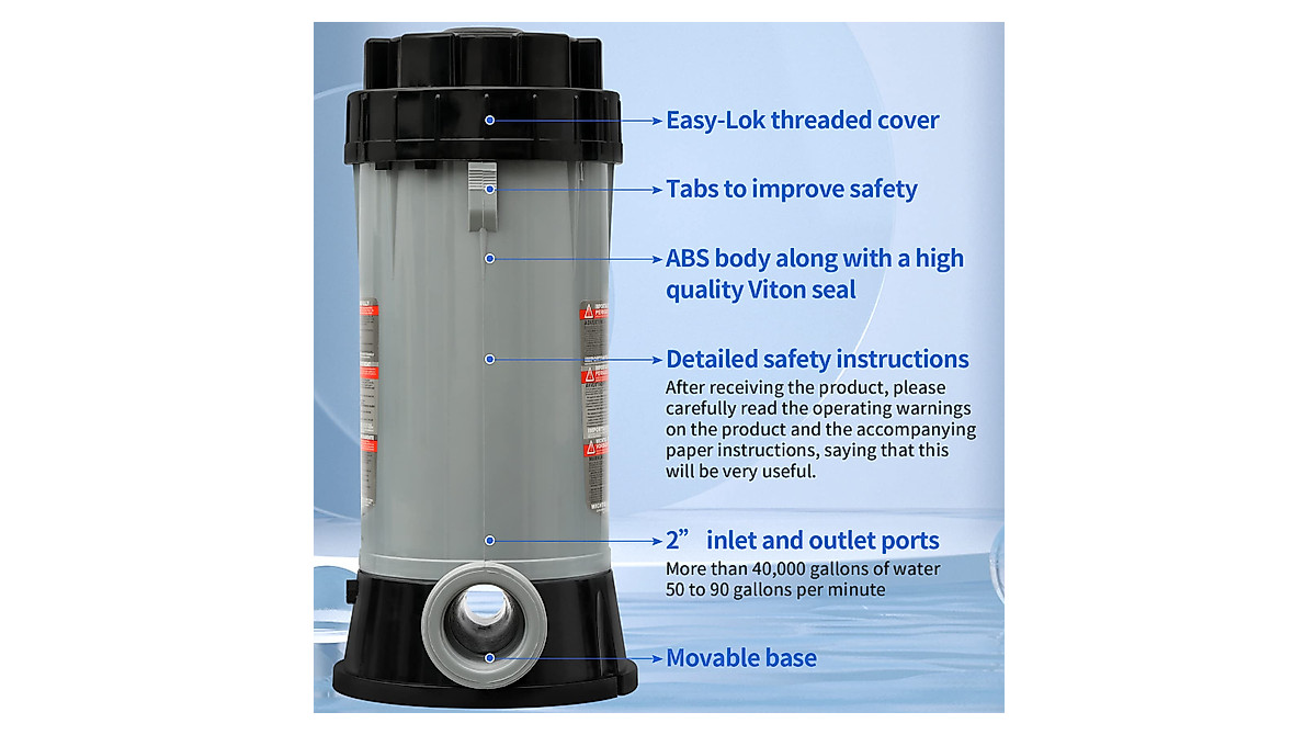 CL200 Inline Chlorinator Replacement for Hayward Pool Feeders
