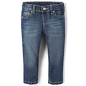 The Children's Place Baby Girls And Toddler Girls Basic Skinny Jeans,Blues Wash Single,18-24MONTH