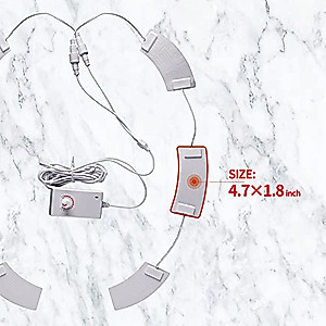 OLYDON Heated Toilet Seat Warmer，Waterproof Elongated Heated Sticker, Easy Disassembly and Installation, Universal Fit Toilet Seat Heater