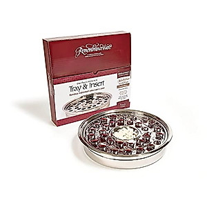 Broadman Church Supplies RemembranceWare Communion One Pass Tray & Insert, Silver