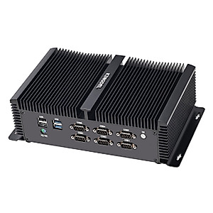 KINGDEL NC9000 Mini Gaming PC Core i7-10750H 8 Cores 16MB Cache Max 5.00GHz CPU, 32GB DDR4 RAM 1TB SSD 3xHD 6xCOM 8xUSB Support WOL PXE Restore AC Power Loss