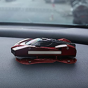 SYCOOVEN Car Phone Holder, Car Shape Phone Mount Silicone Car Pad Mat for Various Dashboards, Slip Free Desk Phone Stand Compatible with iPhone, Samsung, Android Smartphones, GPS Devices and More