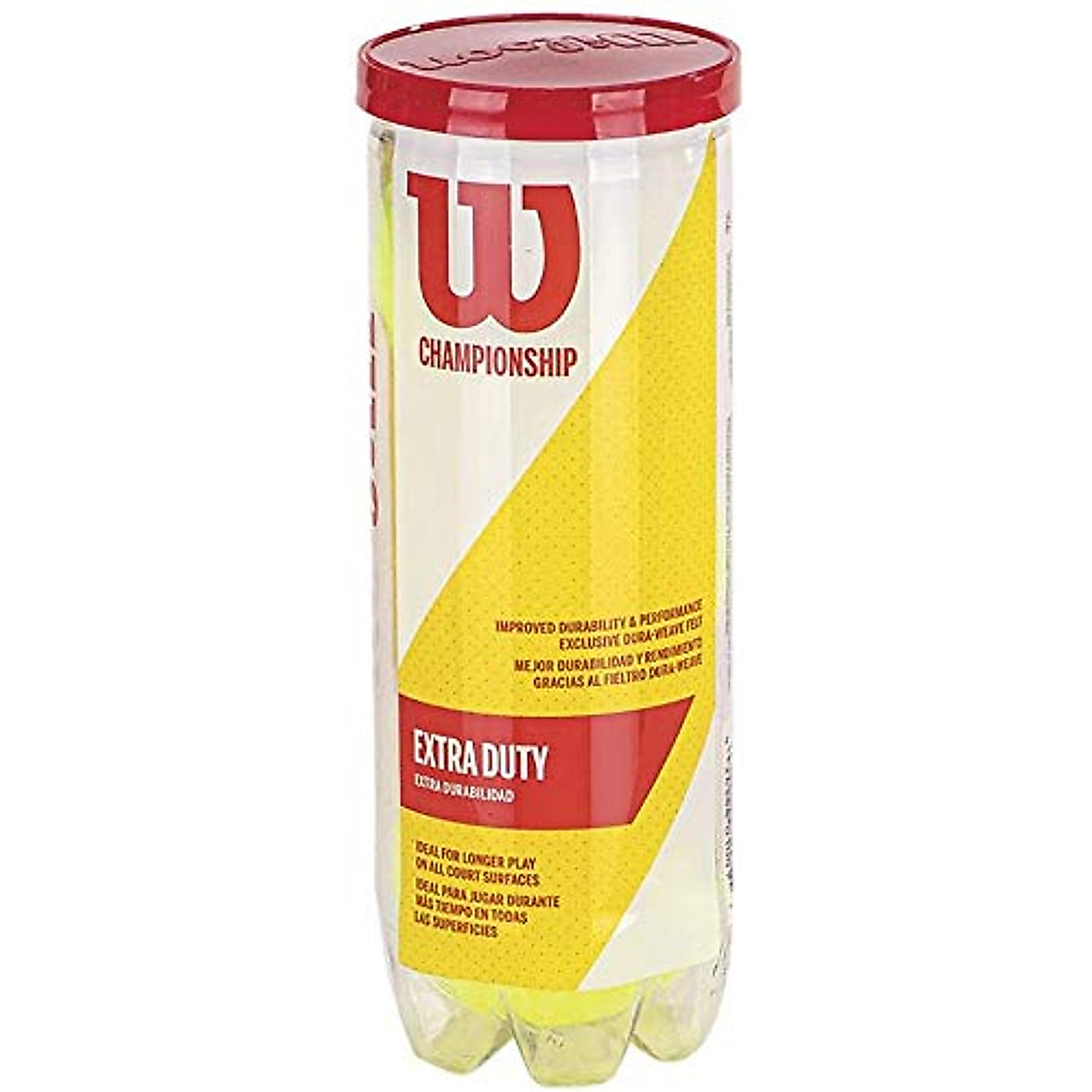 WILSON Championship Extra Duty Tennis Balls, 2 Cases