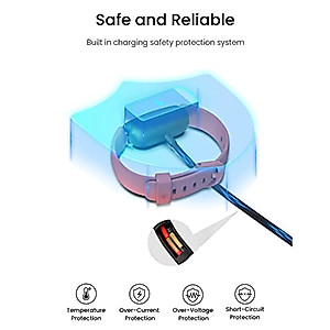 Sinoacc Charger for Fitbit Inspire 2 Ace 3 3.3Ft Fast Charging Replacement Fitbit Charger for Inspire 2 Ace 3 USB Charging Cable Dock Stand (Not for Fitbit Inspire 3)