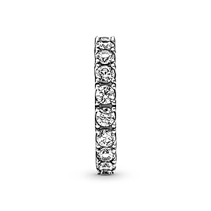 Sparkling Row Eternity Ring, Size 5