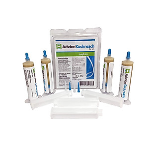 Syngenta 73654 Demand CS Insecticide, 8oz, Beige & advion 383920 4 Tubes and 4 Plungers Cockroach German Roach Pest Control Inse, Brown
