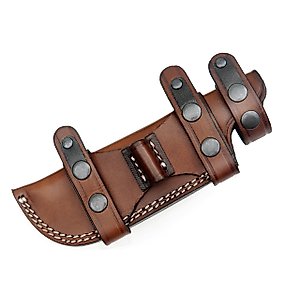 Ottoza TOP GRAIN Leather Knife Sheaths for Fixed Blade Knives, RIGHT HAND Leather Knife Sheath for Belt, Leather Knife Holster Belt Knife Holder, Horizontal Knife Sheath for Belt No:2