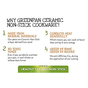 GreenPan Mini Healthy Ceramic Nonstick, 5" Square Egg Pan, PFAS-Free, Dishwasher Safe, Stay Cool Handle, Black