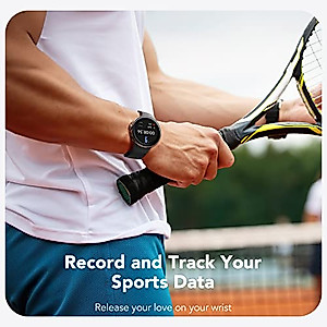 Parsonver Smart Watch Answer Make Call, AMOLED Always-on Display Smartwatch for Android and iOS Phones with Bluetooth Call/Dial, Fitness Activity Tracking, Sleep Monitor, Pedometer, Black, AIROR1