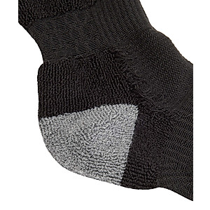 Pro Mountain Quarter Ankle Compression Athletic Cotton Mesh Hiking Socks W Logo Size M US Men Shoes 7-9 Women 8-10 Black 6 Pairs Pack