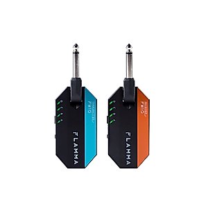 FLAMMA FW10 Digital Wireless Guitar System 2.4GHZ Rechargeable Transmitter Receiver Support 4 Channel For Electric Guitar Bass Violin Keyboard