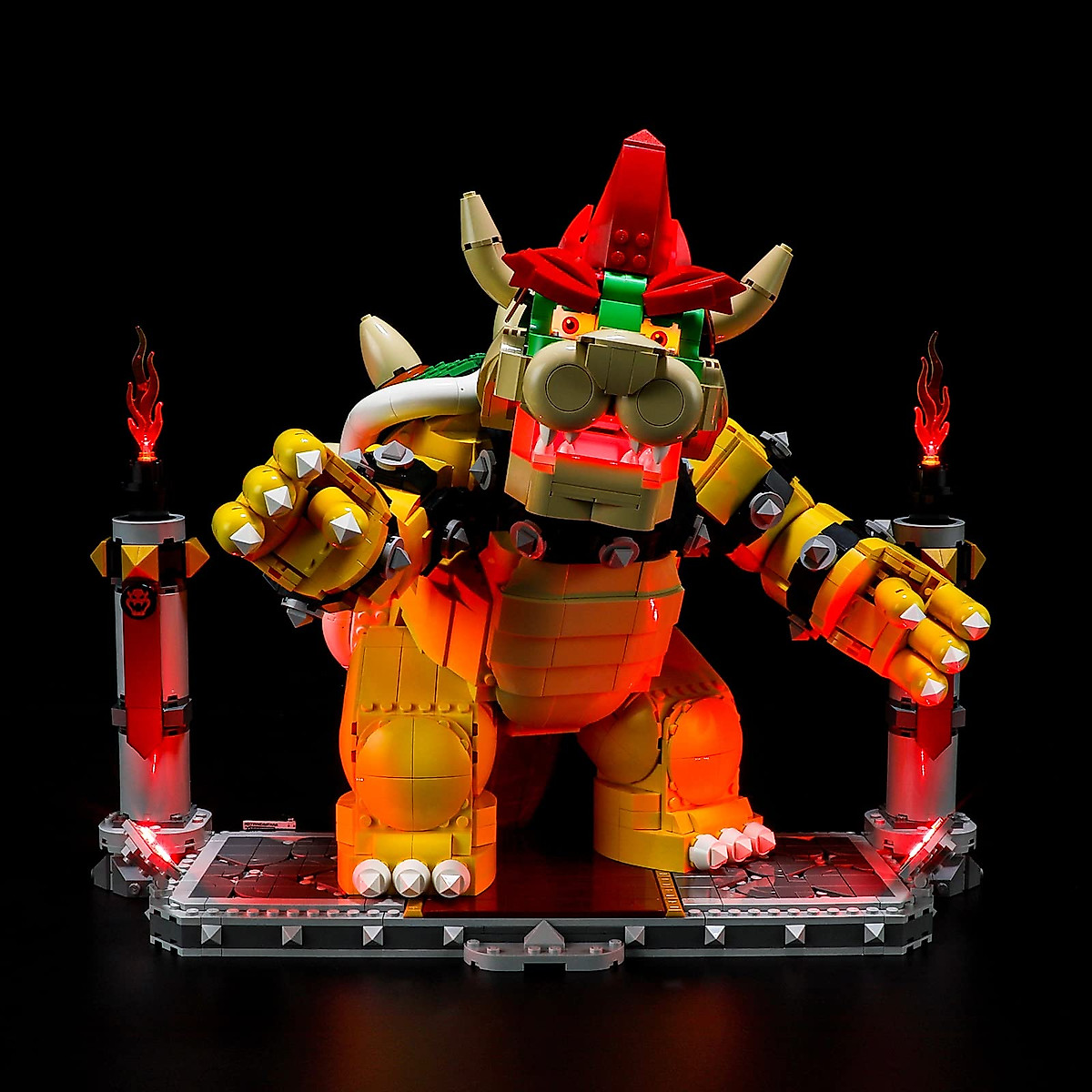 BRIKSMAX Led Lighting Kit for LEGO-71411 The Mighty Bowser - Compatible with Lego Super Mario Building Blocks Model- Not Include Lego Set