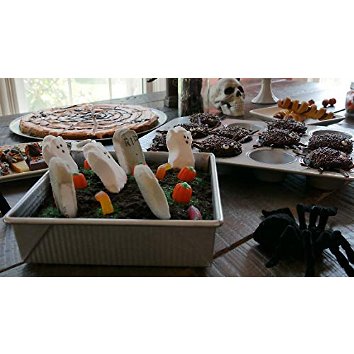 USA Pan Bakeware Muffin Pan, 12-Well, Aluminized Steel and Rectangular Cake Pan, 9 x 13 inch