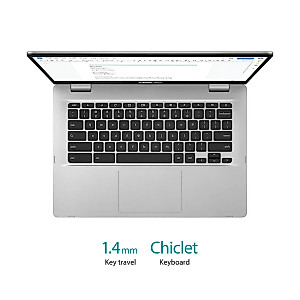 ASUS Chromebook C424M 14-inch FHD (1920 x 1080) Laptop - Intel Celeron N4020 CPU - 4GB RAM - 64GB eMMC Storage - WiFi 5 (802.11ac) - Bluetooth 5.0 - Chromebook OS