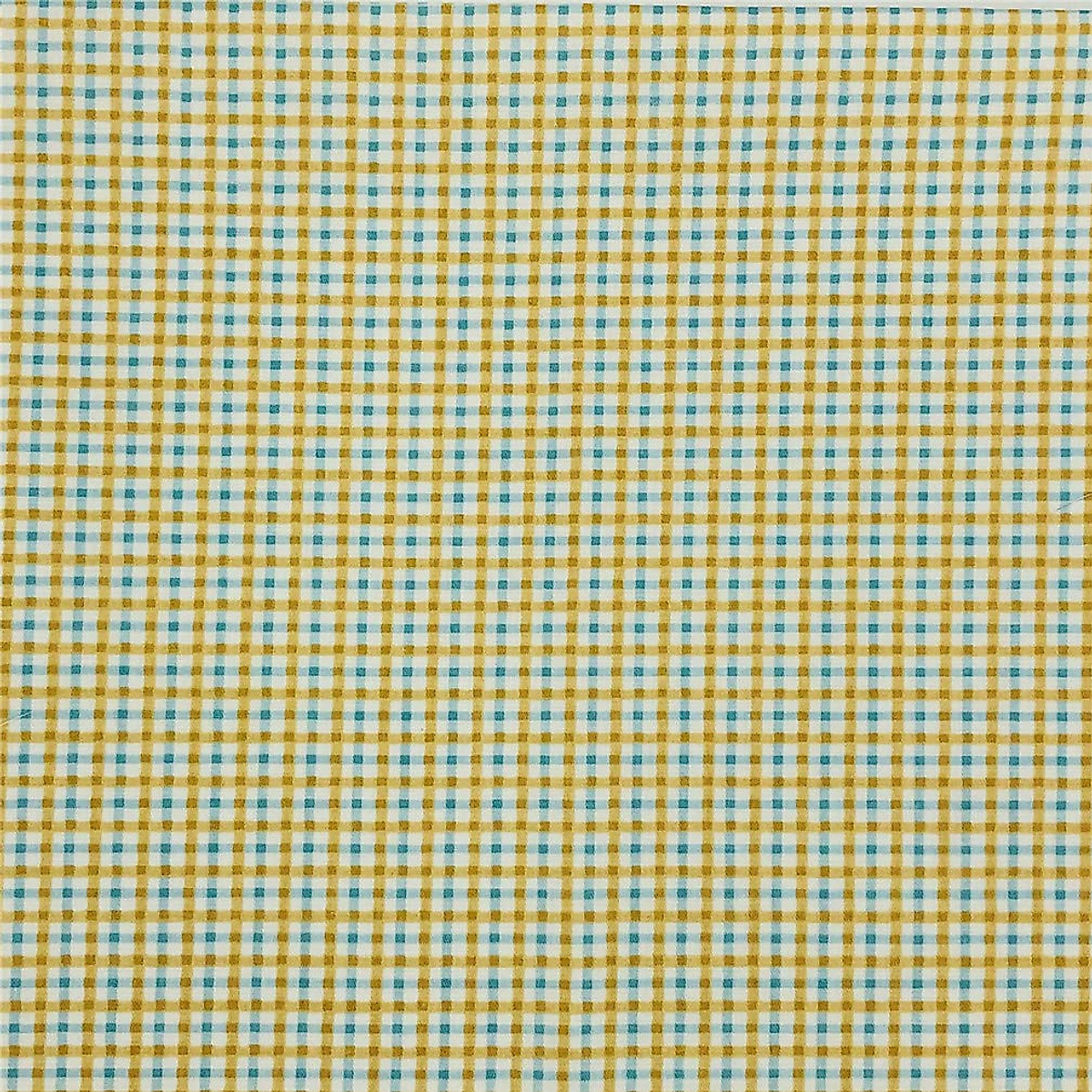 Sunflower Loquat Checked Quilting Fabric Fat Quarters,Yellow Cotton Fabric Bundles,7pcs 18 x 22 inches