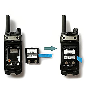 2-Pack 800mAh BP38 BP39 BP40 BT-537 BT-1013 Ni-MH Battery Replacement for Uniden Walkie Talkie CB Radio GMR635 GMR638 GMR645 GMR648 GMR680 GMRS380 GMR3699 GMR2889 Rechargeable Battery-Pack