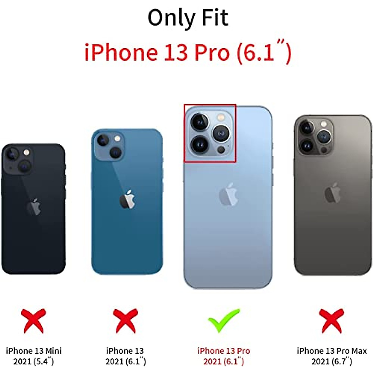 ELTIIGO Designed for 6.1-inch iPhone 13 Pro Case with Strap Holder Stand - Slim Soft Clear Full Body Protective Cover with Adjustable Finger Loop Hand Strap for Women Girls, Clear