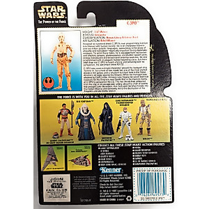 Hasbro 1997 Star Wars Power of The Force C-3po Green Card Action Figure