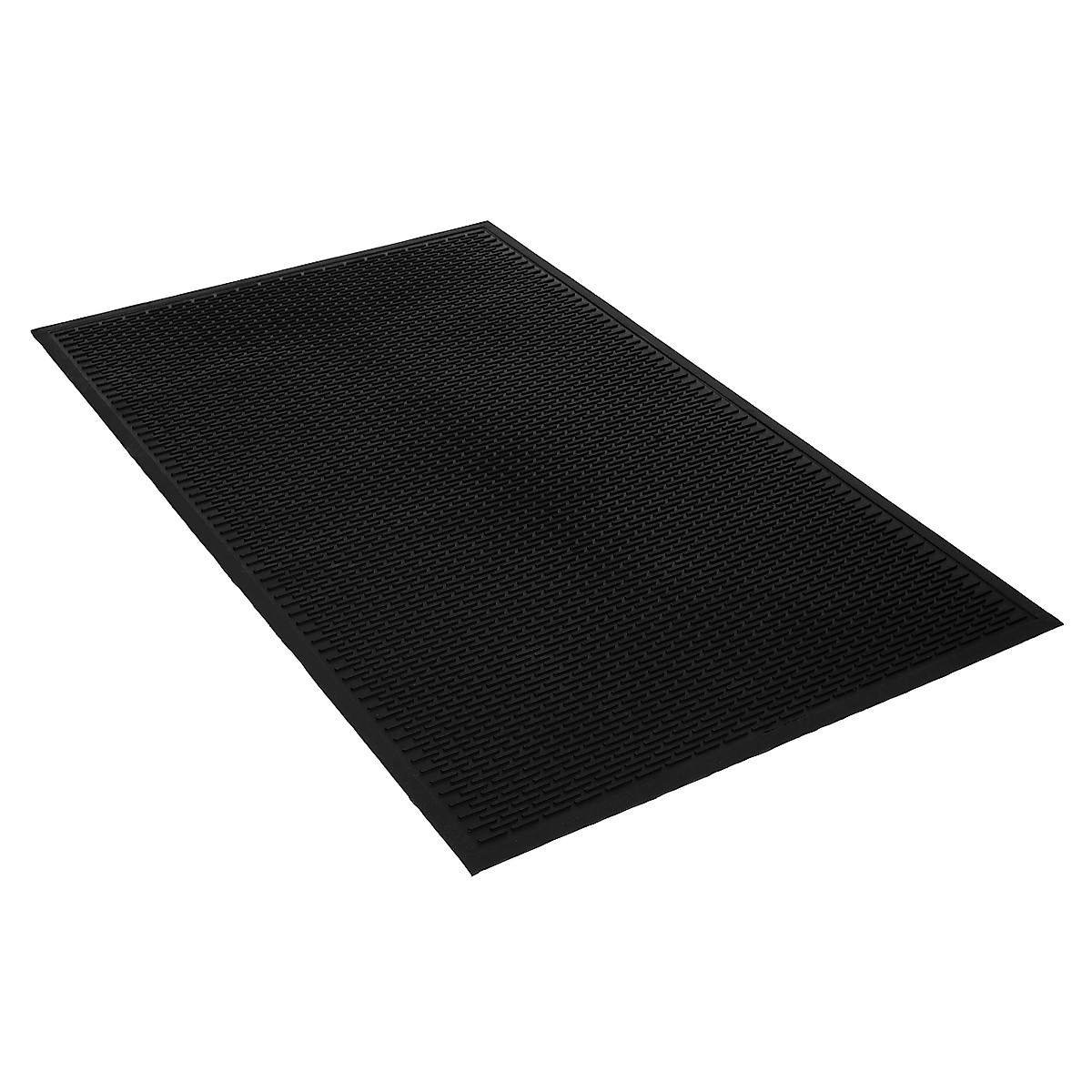 Portico Systems Safe Tread 3 x 5 Black Rubber Outdoor Scraper mat. Ideal for Any Heavily trafficked Entrance Way. Keep The Dirt and Debris Outside and Your interiors Clean.