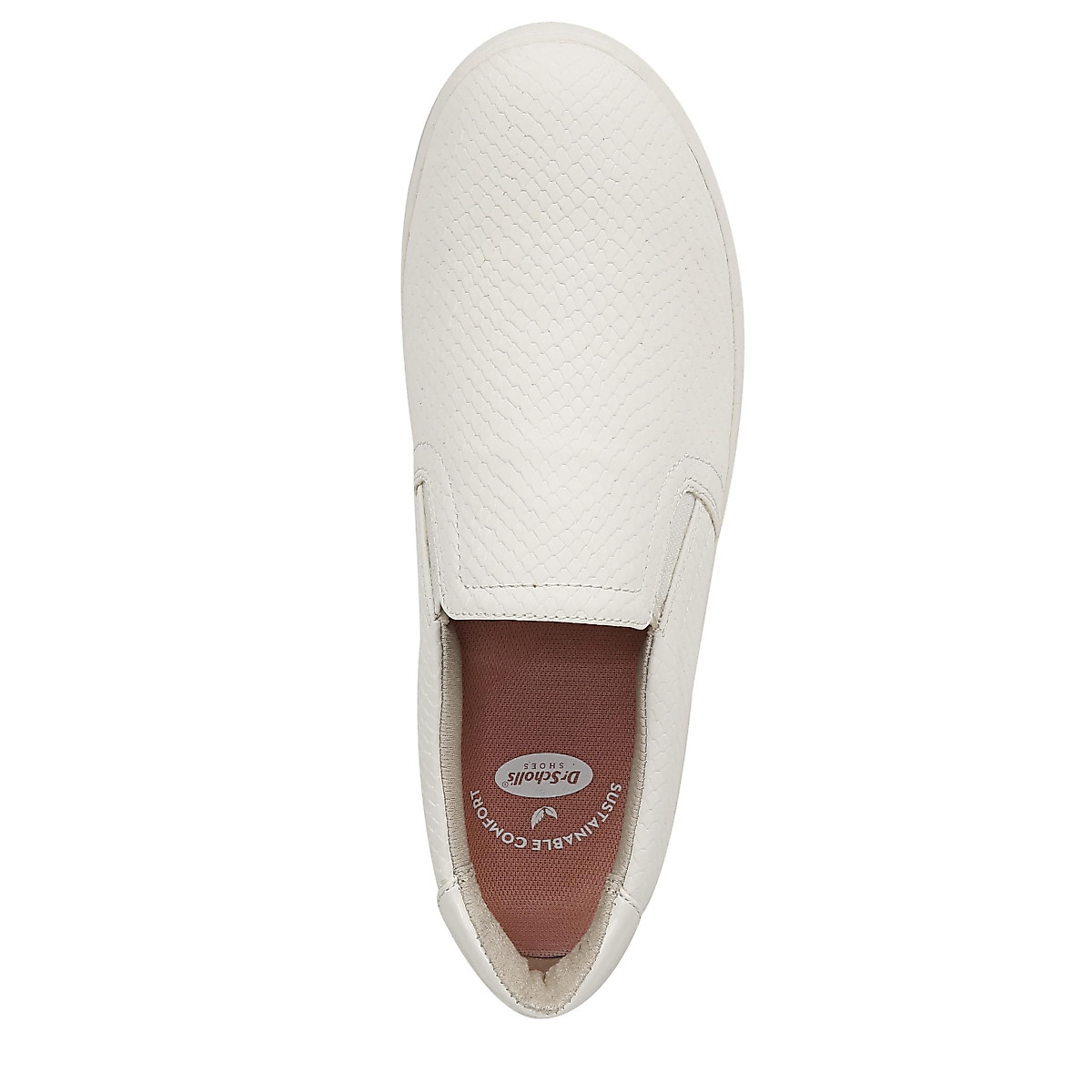 Dr. Scholl's Shoes Women's Madison Slip On Fashion Sneaker, White Snake, 7 US
