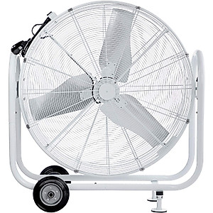 Global Industrial Outdoor Rated 36" Mobile Tilt Drum Blower Fan, 12241 CFM, 1/2 HP