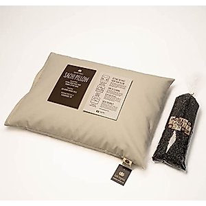 Sachi Organics Japanese size buckwheat hull pillow