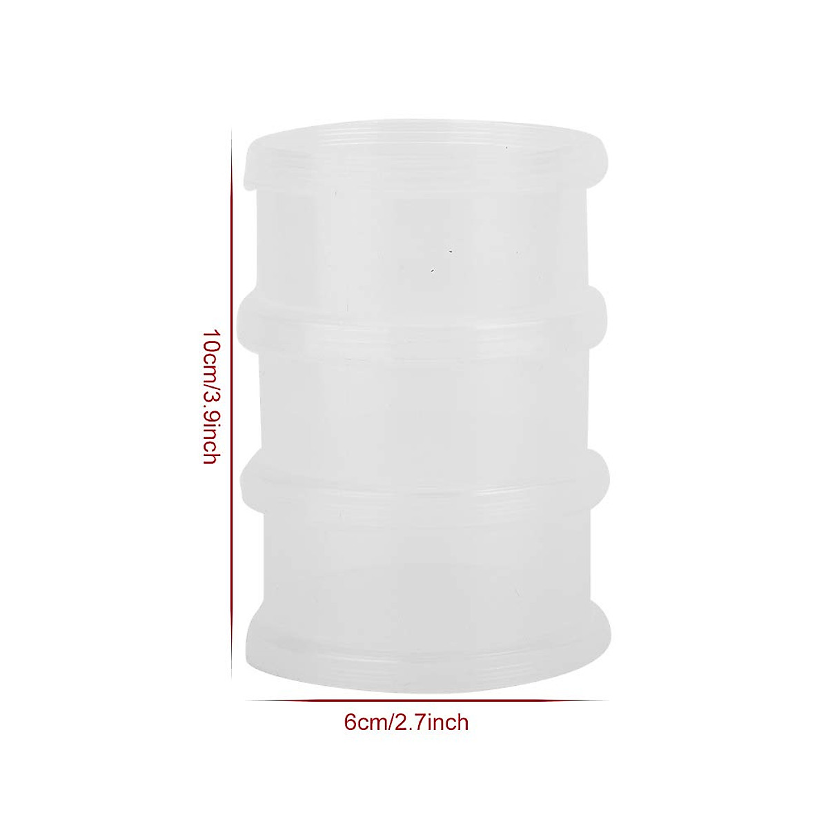 Tomotato 3 Layers Nail Decoration Storage Box Small Bead Organizers Clear Nail Art Storage Containers Nail Art Accessories