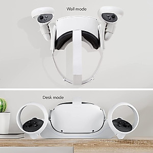 Wasserstein Charging Station with Display Stand - High-Speed Charging Dock Compatible with Meta/Oculus Quest 2 (White)