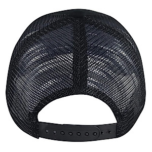 OASCUVER Bigfoot Gifts for Men Women, Bigfoot Mesh Trucker Hat, Leather Sasquatch Snapback Baseball Cap, Embroidered Wild Big Foot Decorations for Outdoor Exploration, Hunting, Hiking, Camping