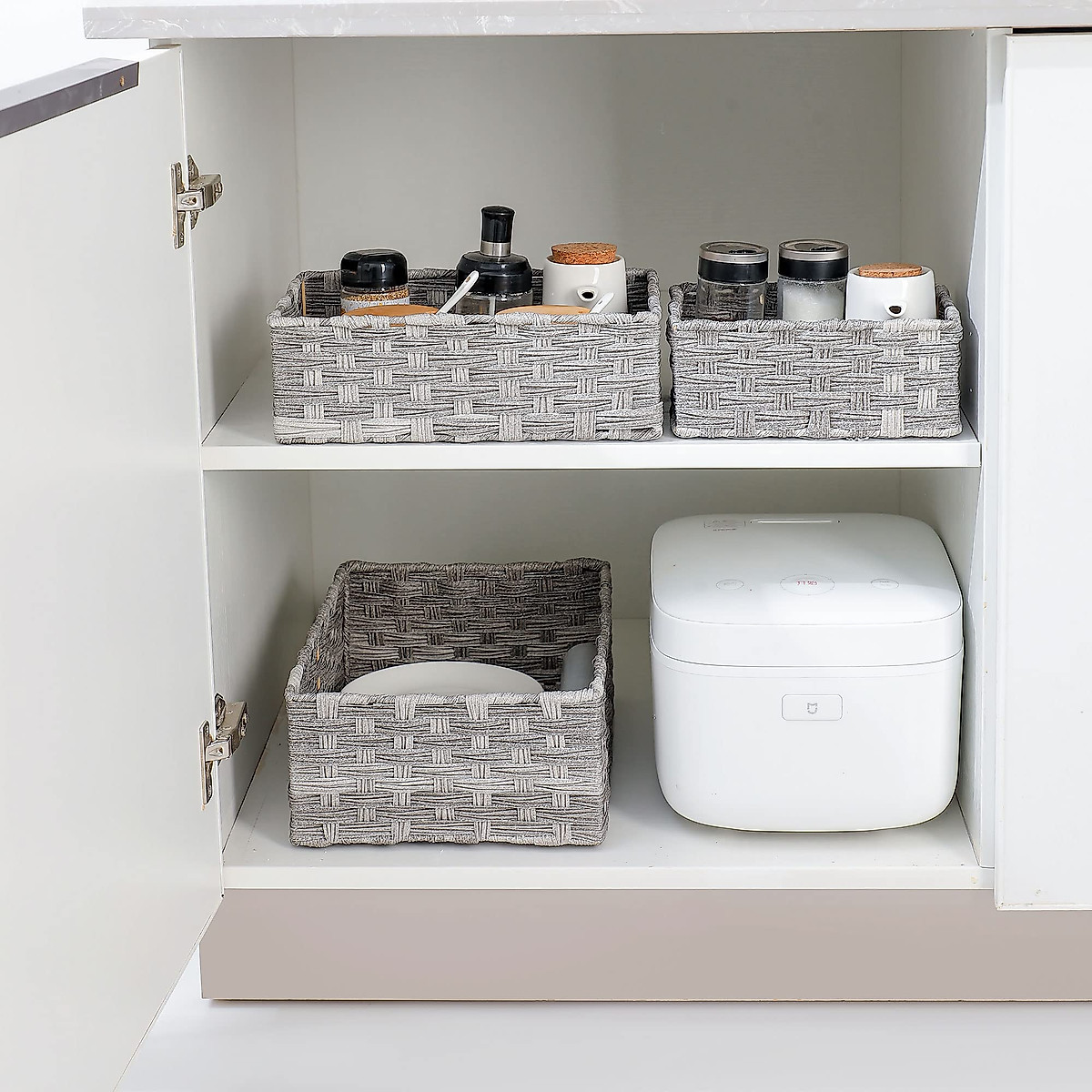 Woven Storage Toilet Paper Basket Bathroom Organizing Tray Shelf Organizers Pantry Plastic Tank Cubby Storage Toy Bins Snack Organizers Small Dresser Decor Towel Kitchen Clothes Bins Containers Box