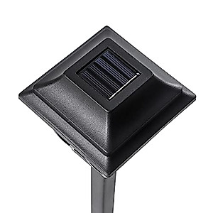 Yomxjs 6 Pack LED Solar Landscape Garden Lights Solar Pathway Lights Outdoor, Waterproof Solar Powered Pathway Lights for Yard, Patio, Landscape, Walkway (Cool White)