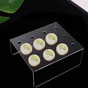 DOITOOL 1 Set 12 Hole Push Pop Cake Stand and Clear Push- up Cake Pop Shooter Plastic Containers for Wedding Baby Shower Birthday Parties