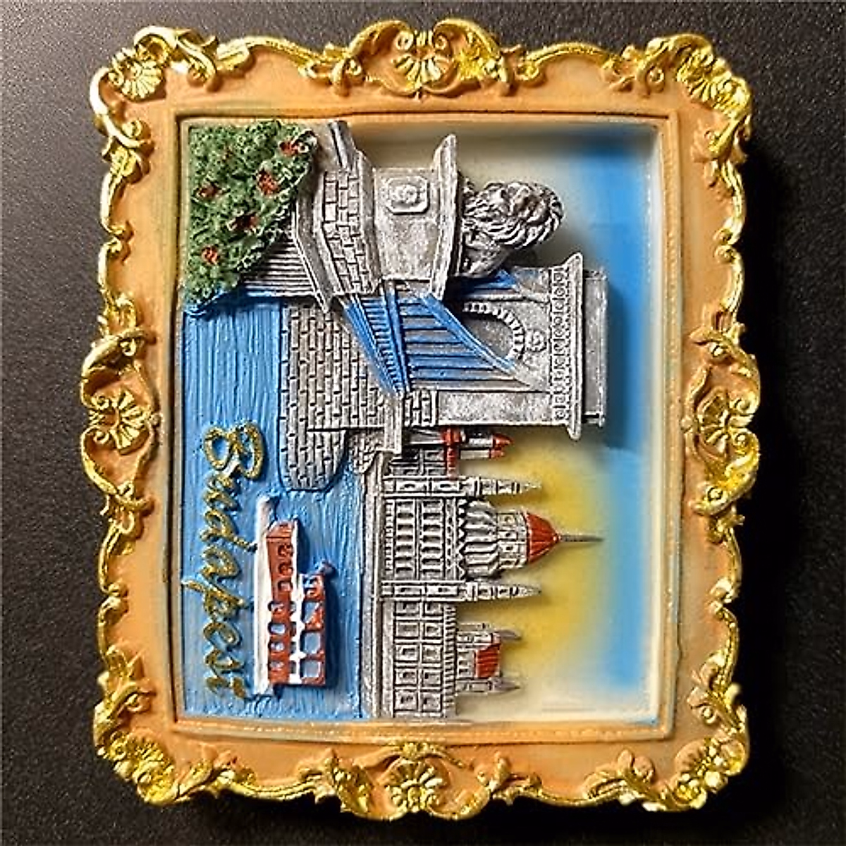 Szechenyi Chain Bridge Budapest Hungary Refrigerator Magnet Travel Souvenir 3D Fridge Decoration Magnetic Sticker Craft Collection