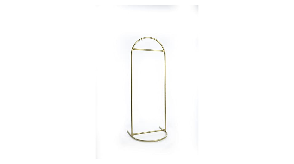 VEGAINDOOR Oval Metal Clothes Rack Strong Garment Rack, Industrial ...