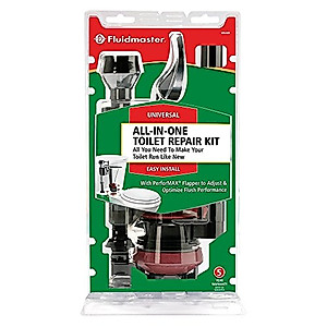 Fluidmaster 400AKR Universal All in One Toilet Repair Kit for 2-Inch Flush Valves, Easy Install