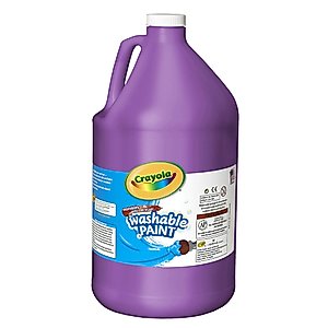Crayola Washable Paint For Kids, Violet 1 Gallon, Kids Arts And Crafts Supplies, Non Toxic, Bulk
