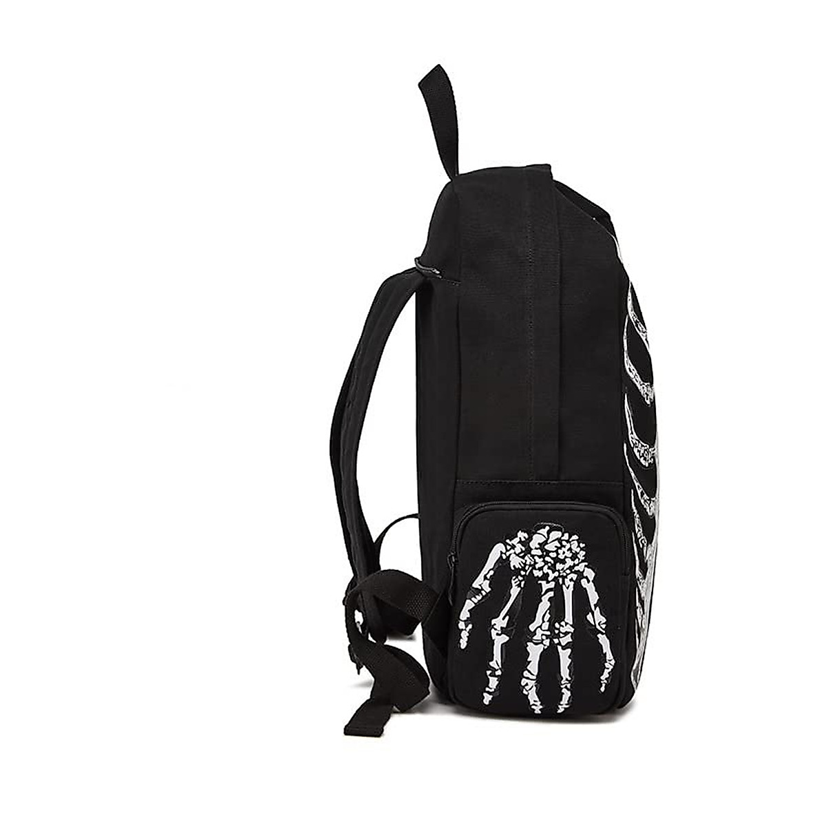 Funny Skull Backpack Laptop Travel Daypack, Skeleton Black School Backpack fpr Teen Girls Boys