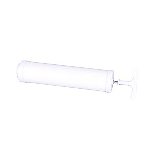 Mallofusa Hand Plastic Compressed Vacuum Space Manual Air Deflation Pump for Vacuum Seal Storage Bags White 9.3 x 1.5 Inch