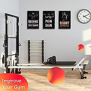 𝐆𝐲𝐦 𝐏𝐨𝐬𝐭𝐞𝐫𝐬 for Home Gym Decor - 4 Set Of 11x17", Motivational Posters for Gym, Workout Posters for Home Gym, Motivational Poster, Fitness Posters, Workout Room Decor, Inspirational Posters, Gym Wall Art