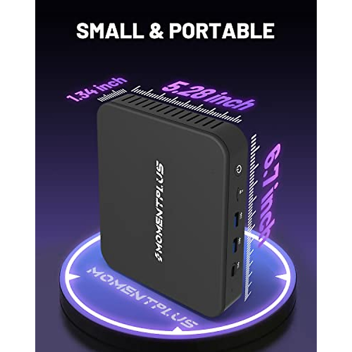 Ubuntu Linux Mini PC, Intel Celeron N4020 Linux Mini Computer, 4GB RAM 128GB SSD Micro PC Computers with 4K HDMI 2.4G/5G WiFi Bluetooth 5.0 USB 3.0 Linux Mini PC Ubuntu