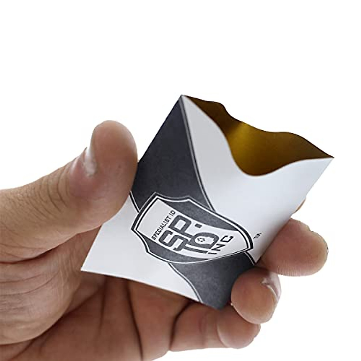 2 Pack - Heavy Duty RFID Blocking Sleeves to Protect Credit, Smart & Identity Embedded Chip Cards from Identity Scanner Theft - Slim Badge Holder for Wallet, Purse, Travel Bag & More by Specialist ID USA