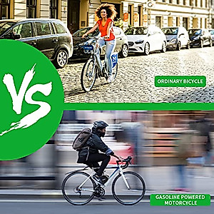 Afranti Bicycle Motor Kit 80cc, Motorized Bicycle Engine Kit 2 Stroke Petrol Gas Motor Engine Kit Fits Most 26" or 28" Bikes with V-Frame