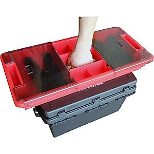 MTM Portable Rifle/Shotgun Maintenance & Gun Cleaning Center,Red