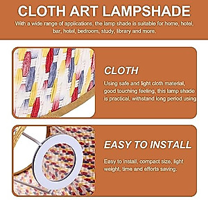 Artibetter desk lamp shell iron ceiling lamp girl conical to weave floor lamp cover lighting lampshade floor light rustic woven lampshade chandelier bohemian decorate floor lamp