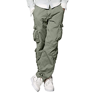Match Men's Wild Cargo Pants(Light Green,34)