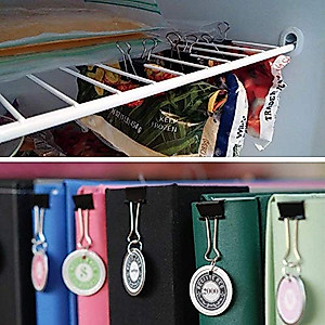 130 Pcs Assorted Sizes Binder Clips, Big Paper Clamps Metal Fold Back Clips for Office, School and Home Supplies, Black