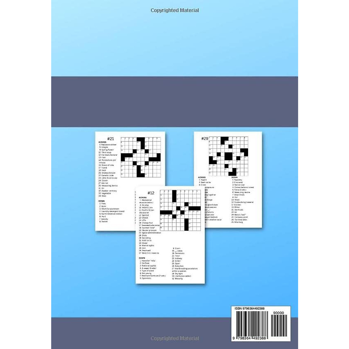 2023 Easy Crossword Puzzles Book for Adults and Seniors: Large Print 100 Easy Crossword Puzzles Book for Adults and Seniors with Solutions
