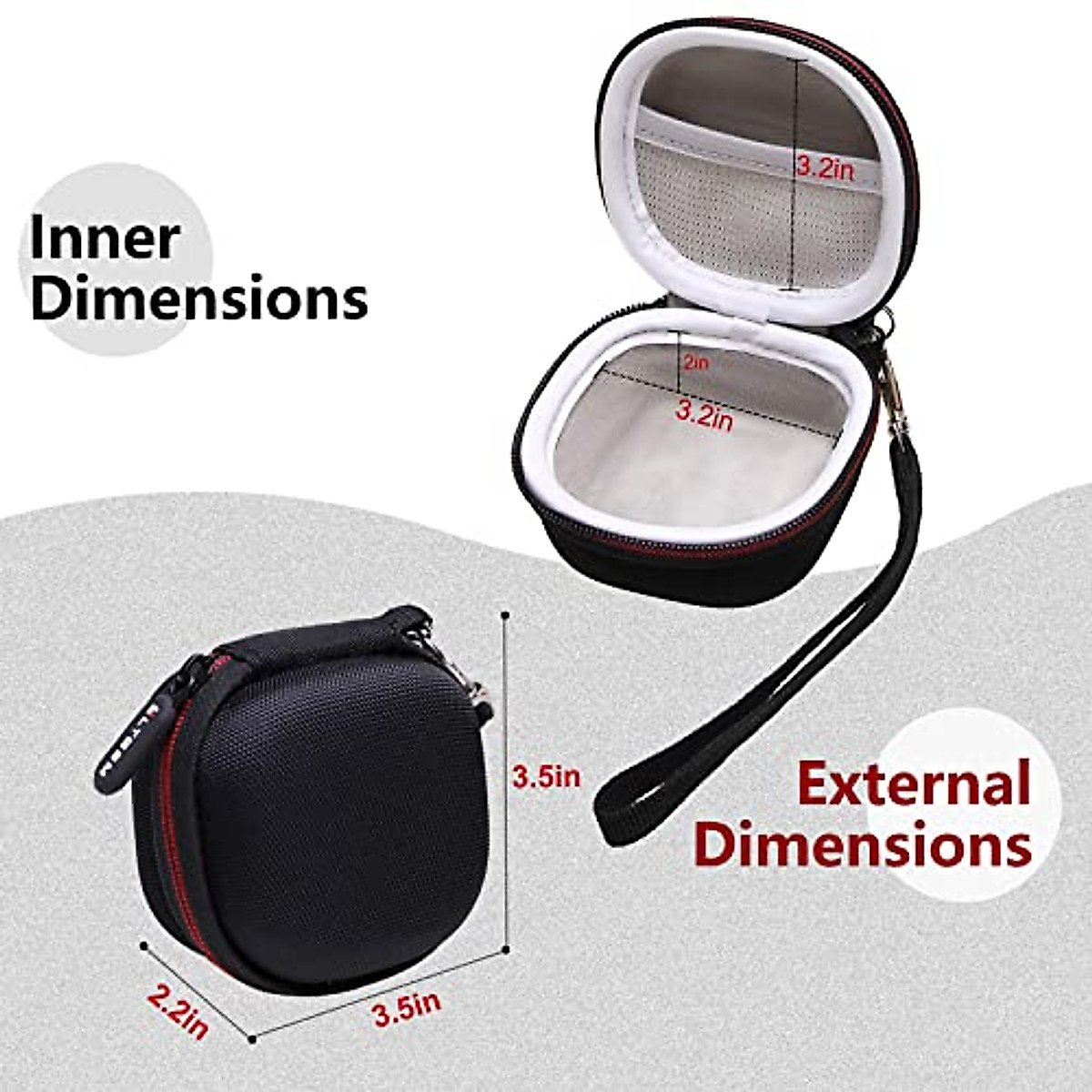 LTGEM EVA Hard Case for Anker Soundcore VR P10 Wireless Gaming Earbuds - Travel Protective Carrying Storage Bag