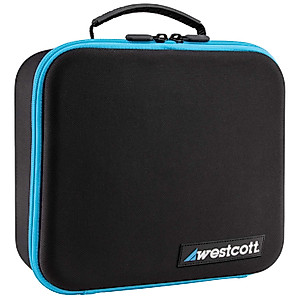 Westcott FJ200 Round Head Pocket Strobe with 1.3 sec. Recycle Time, TTL, HSS and Includes Tilter Bracket, 30-Degree Honeycomb Grid with Gel Clip and Travel Case